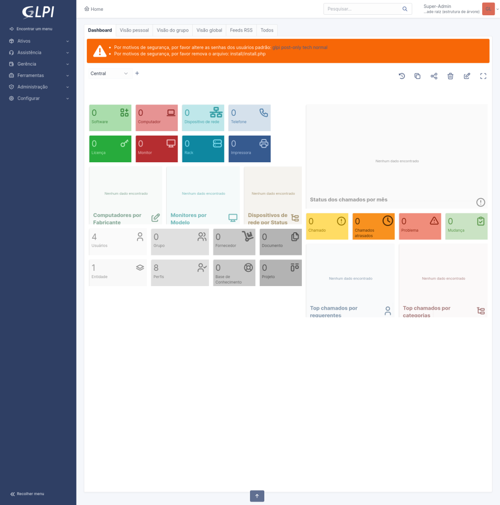 Instalação do GLPi - Software de gerenciamento de ativos e TI gratuito ...