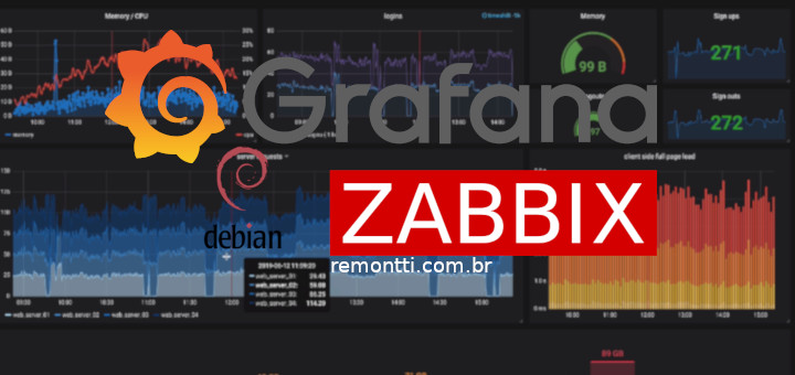 Instalação do Grafana e integrando com Zabbix (Debian 10) - Remontti
