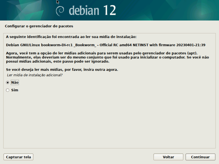 Instalação do Debian 12 Bookworm limpa passo-a-passo - Remontti